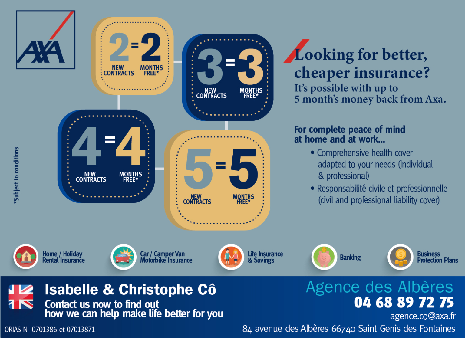 AXA Insurance for expats - making sure the ball's in your court